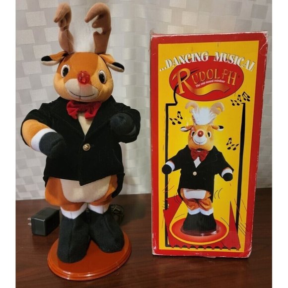 Sears | Holiday | Vintage 977 Animated Dancing Musical Rudolph The ...
